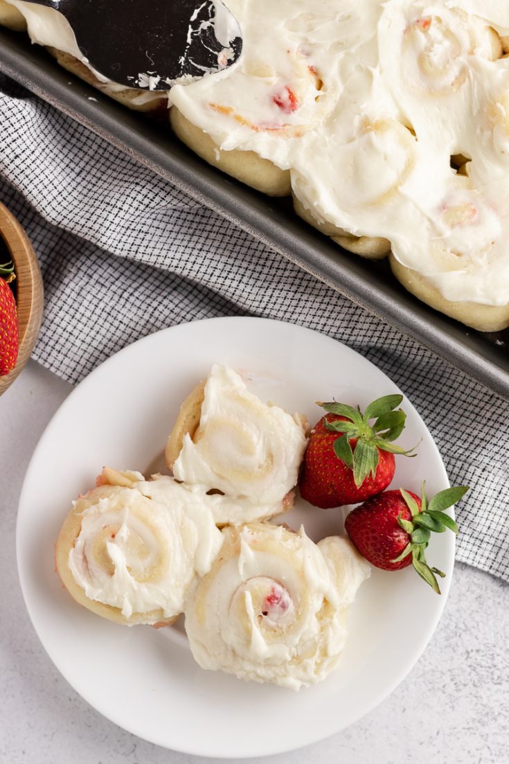 Mini Strawberry Jam Sweet Rolls - Goodie Godmother