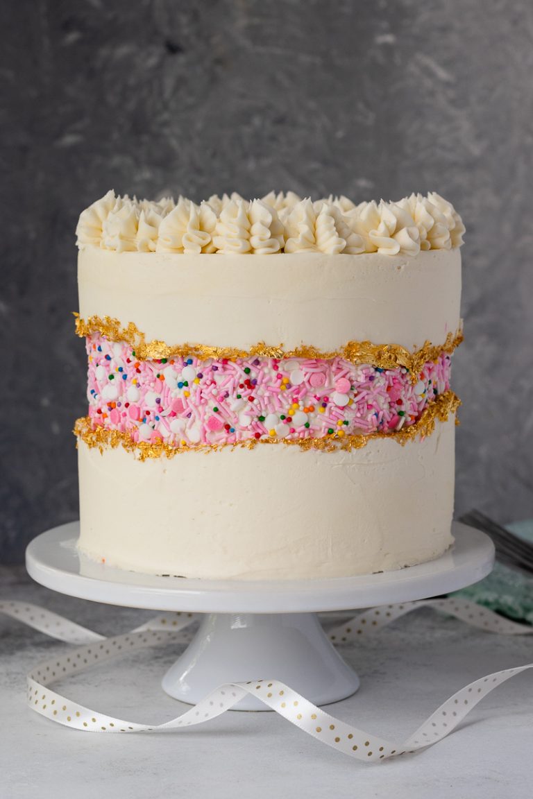 Moist Vanilla Cake Recipe From Scratch - Goodie Godmother