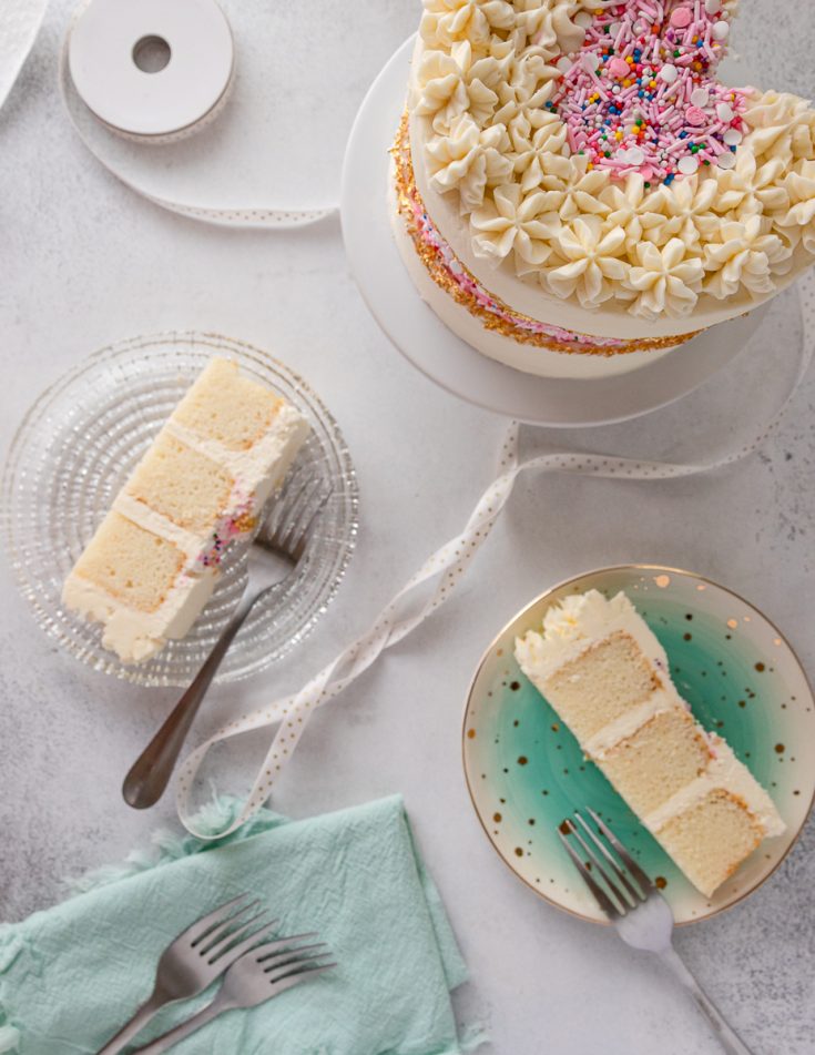 Moist Vanilla Cake Recipe From Scratch - Goodie Godmother