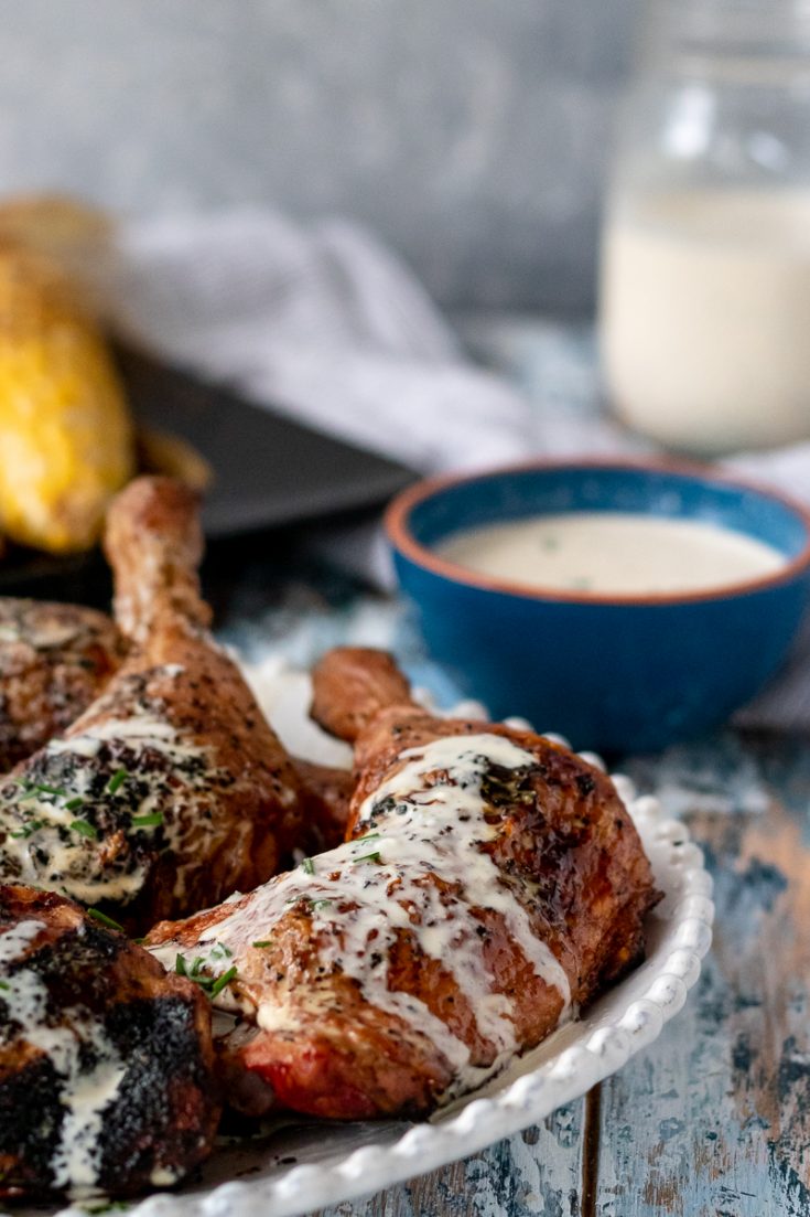 Alabama White Sauce Barbecue Chicken - Goodie Godmother