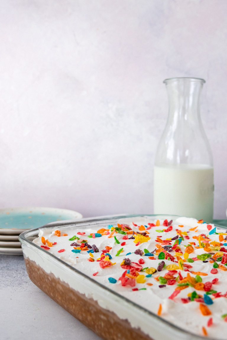 Cereal Milk Tres Leches - Goodie Godmother