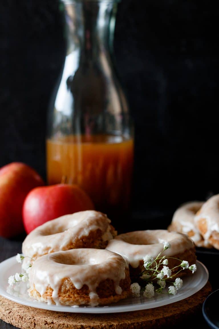 Glazed Baked Apple Cider Donuts {Tasty & Easy!} - Goodie Godmother