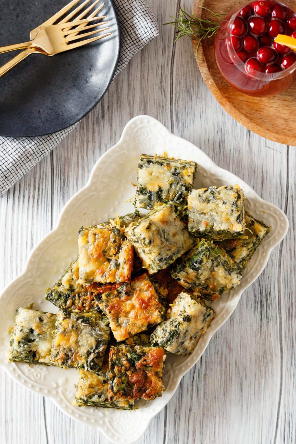 Spinach Squares {Classic Appetizer Recipe} - Goodie Godmother