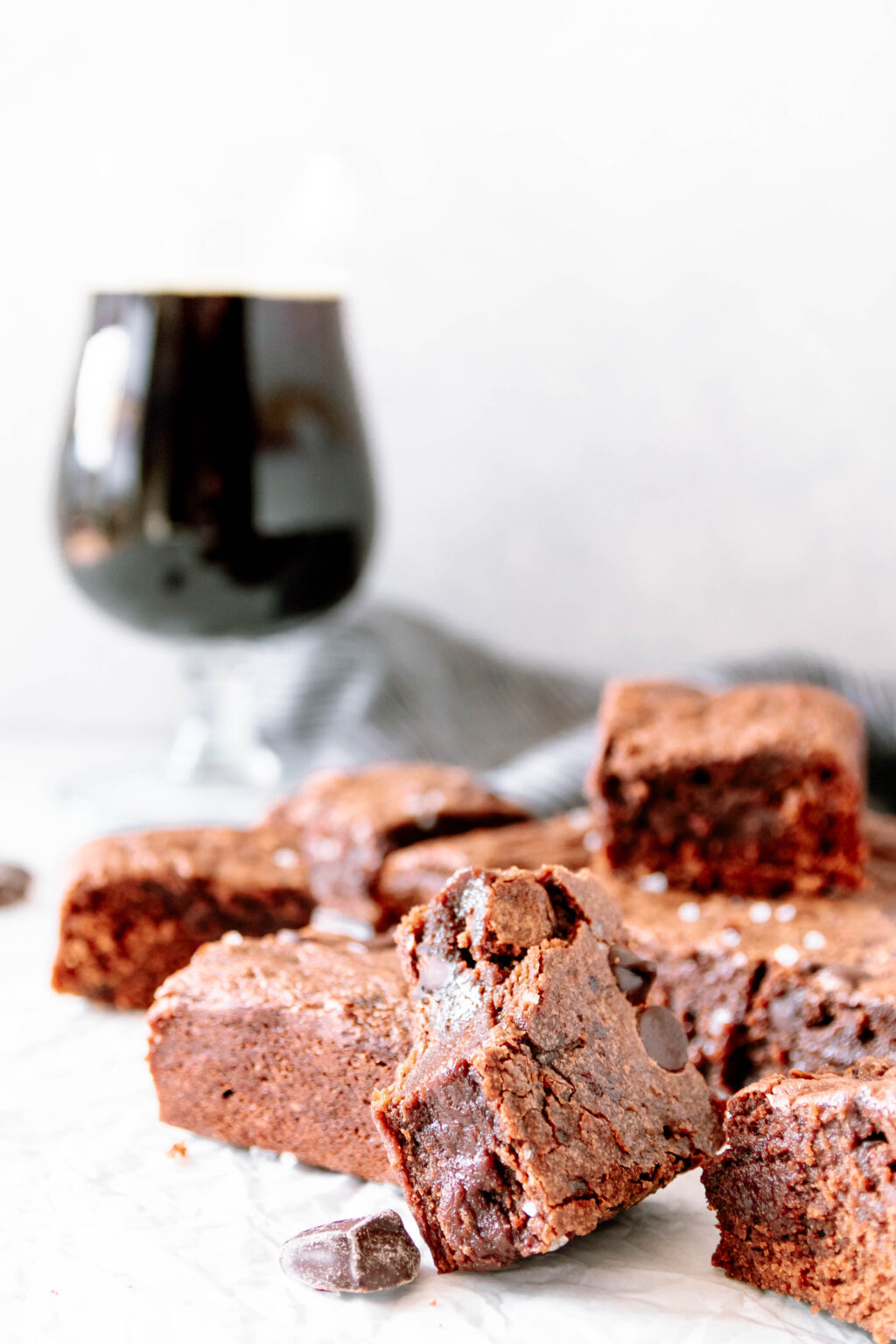 Fudgy Stout Beer Brownies - Goodie Godmother
