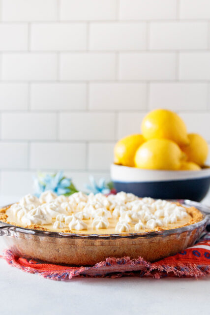 Creamy Lemon Pie - Goodie Godmother