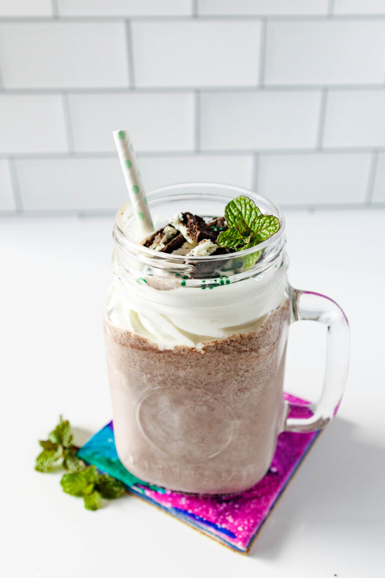 Creamy Mint Oreo Milkshake - Goodie Godmother