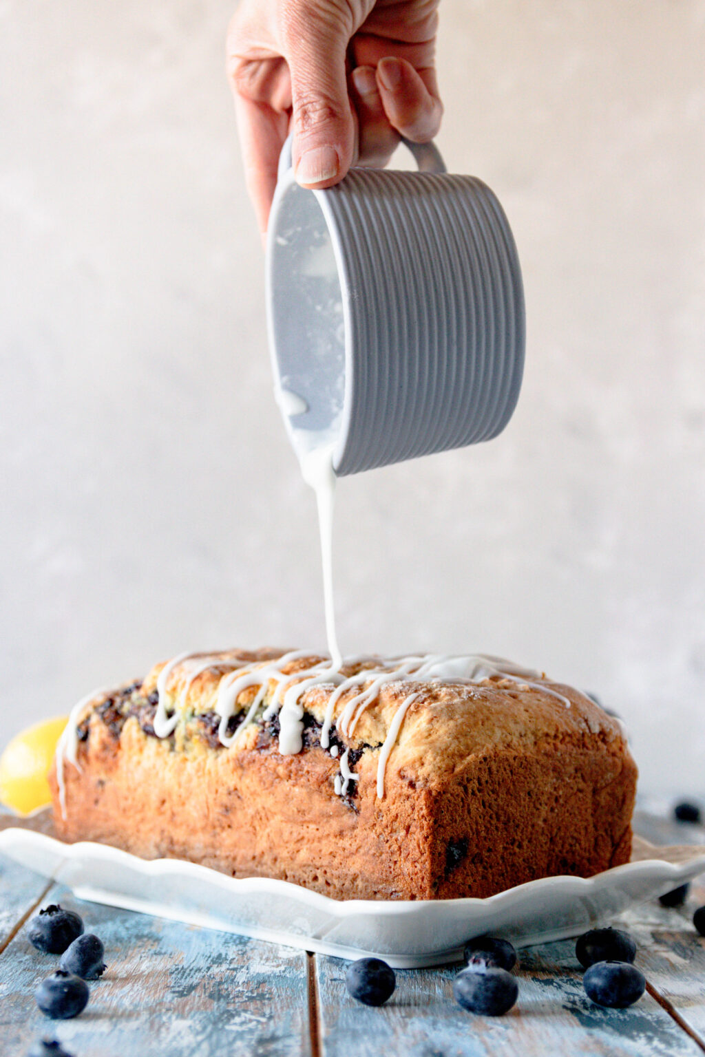Lemon Blueberry Swirl Bread - Goodie Godmother