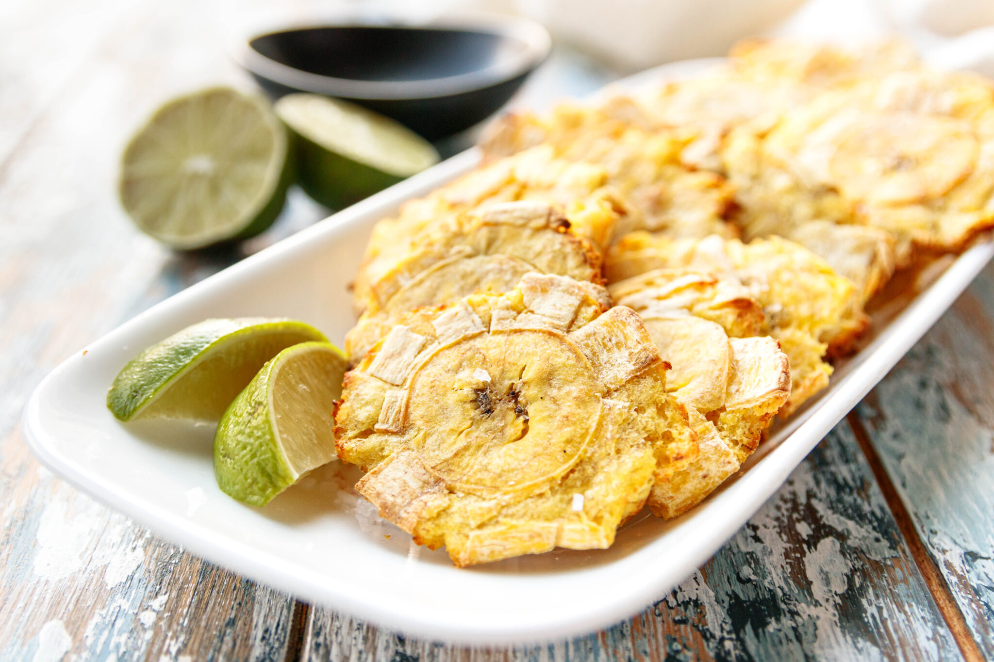 Air Fryer Tostones {Cuban Fried Plantains} - Goodie Godmother