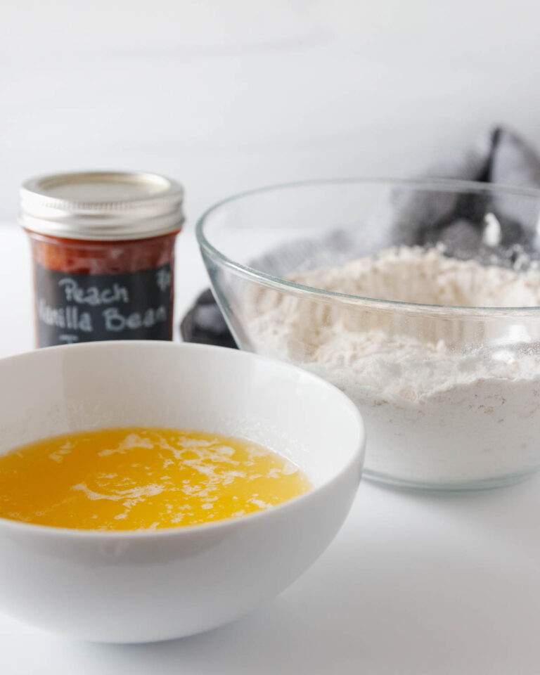 Coconut Peach Crumb Bars - Goodie Godmother