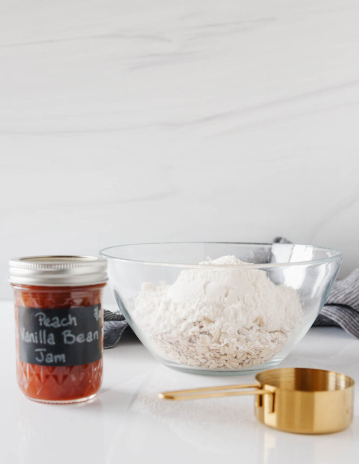 Coconut Peach Crumb Bars - Goodie Godmother