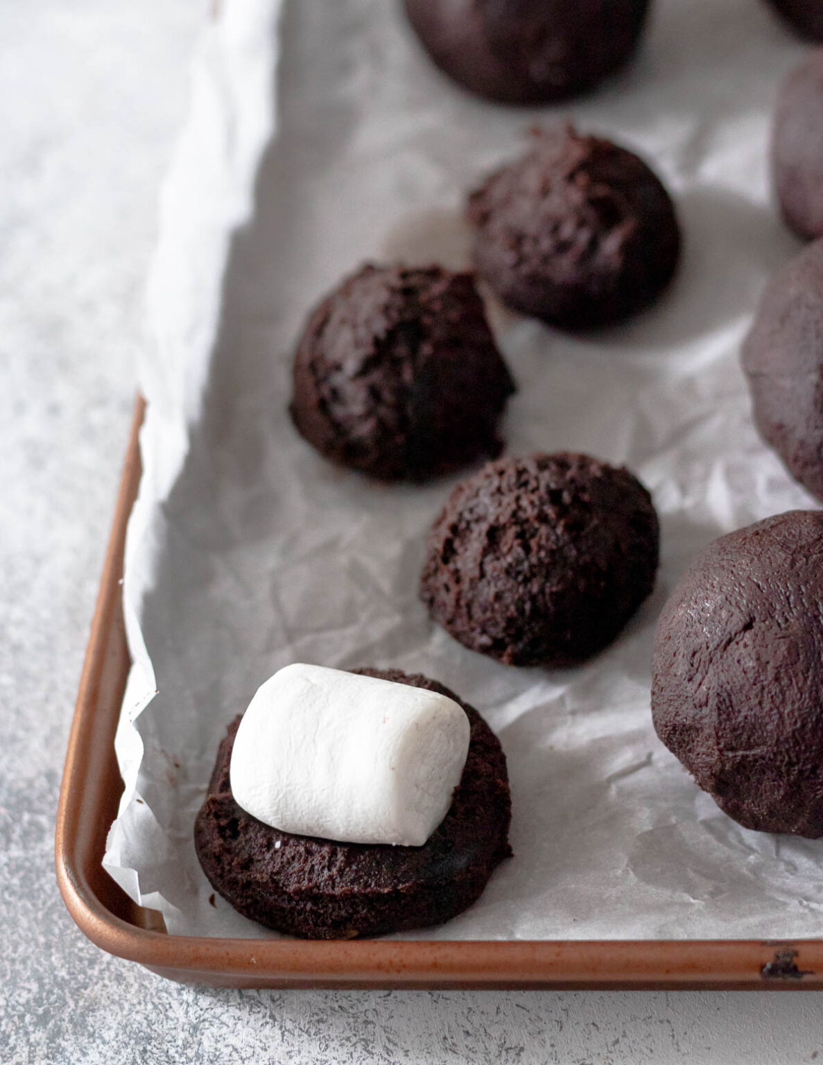 Marshmallow Stuffed Chocolate Cookies - Goodie Godmother